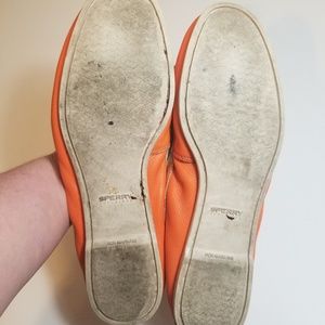 Sperry | Shoes | Sperry Topsider Orange Gold Boat Shoe 75 | Poshmark
